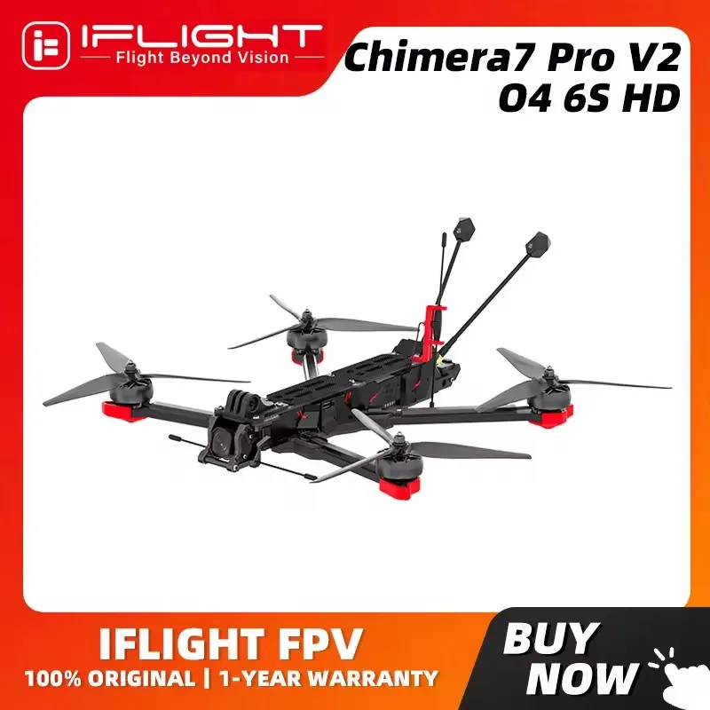 IFlight Chimera7 Pro V2 O4 6S HD Long Range Quad - F722 55A XING2 2809 ...