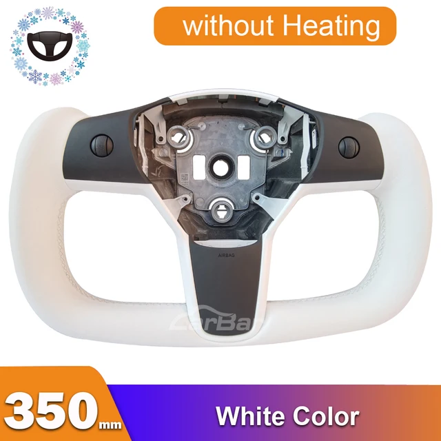 Carbar 350mm Yoke Steering Wheel Racing Car Handle For Tesla Model 3 ...