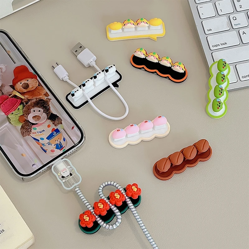 Desktop-Cable-Organizer-Creative-Cable-Winder-Silicone-3-hole-Desk ...