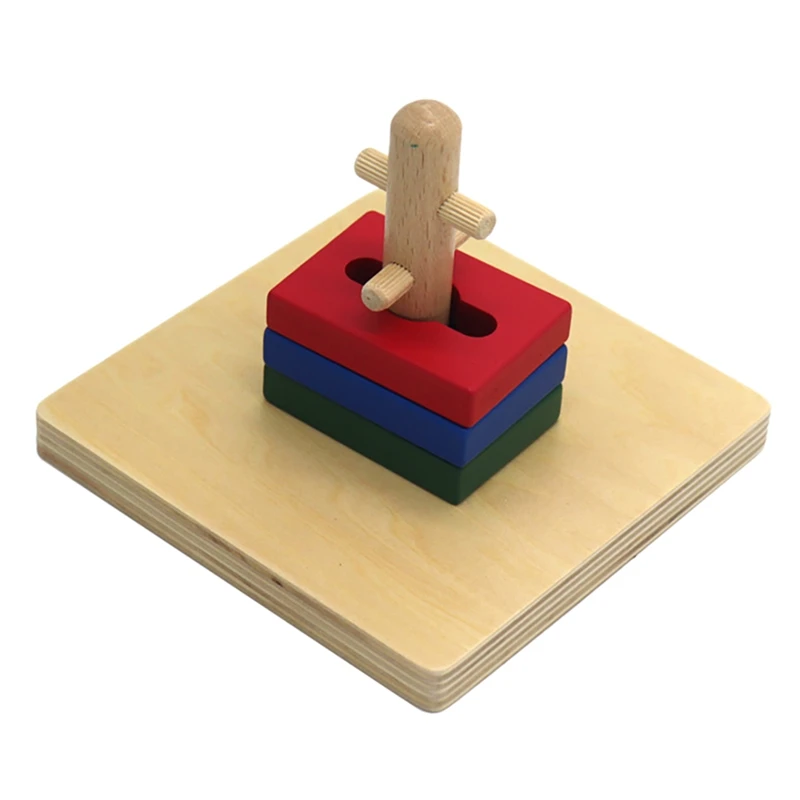 Children's Wooden Toys Sensory Teaching Aids Learning Level Pegs Early ...