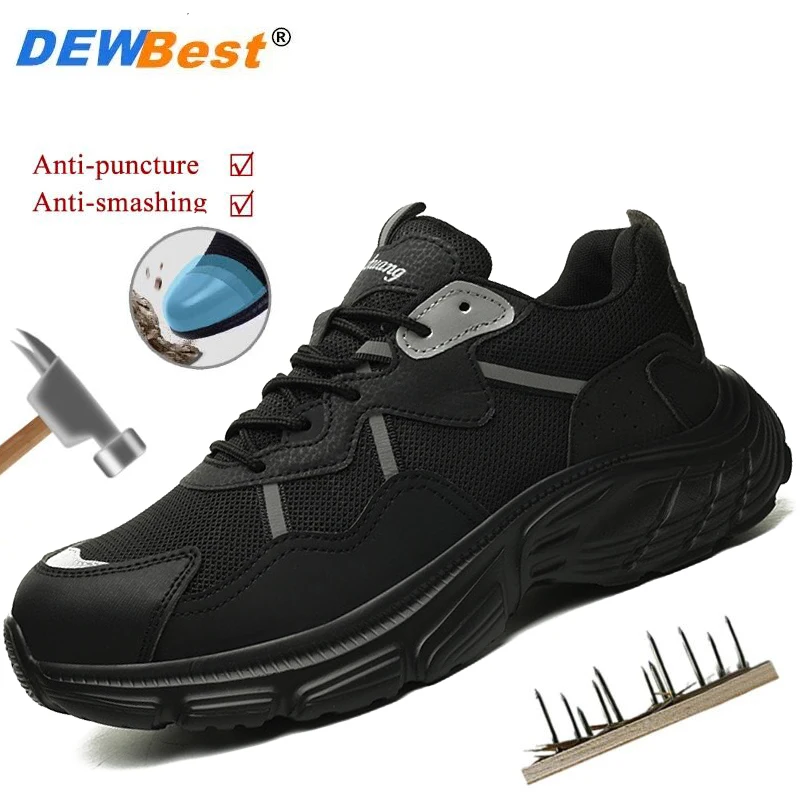 Spring and Autumn Breathable Safety Shoes Anti smashing and Anti ...