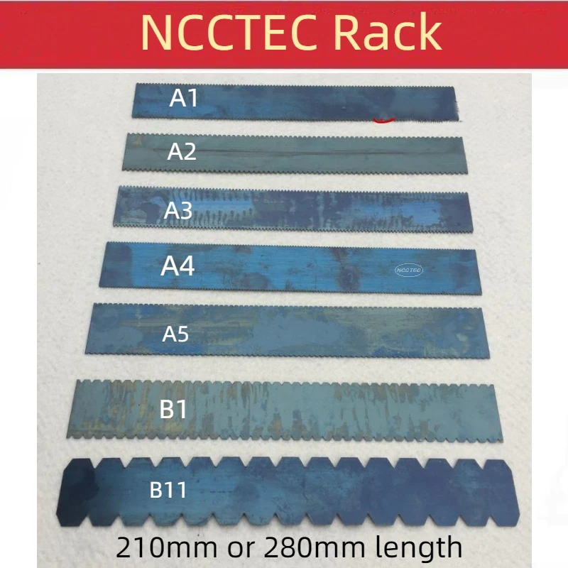 8.4'' 11.2'' 210mm 280mm Rack Blades Notch Profiles for Glue Scraper ...