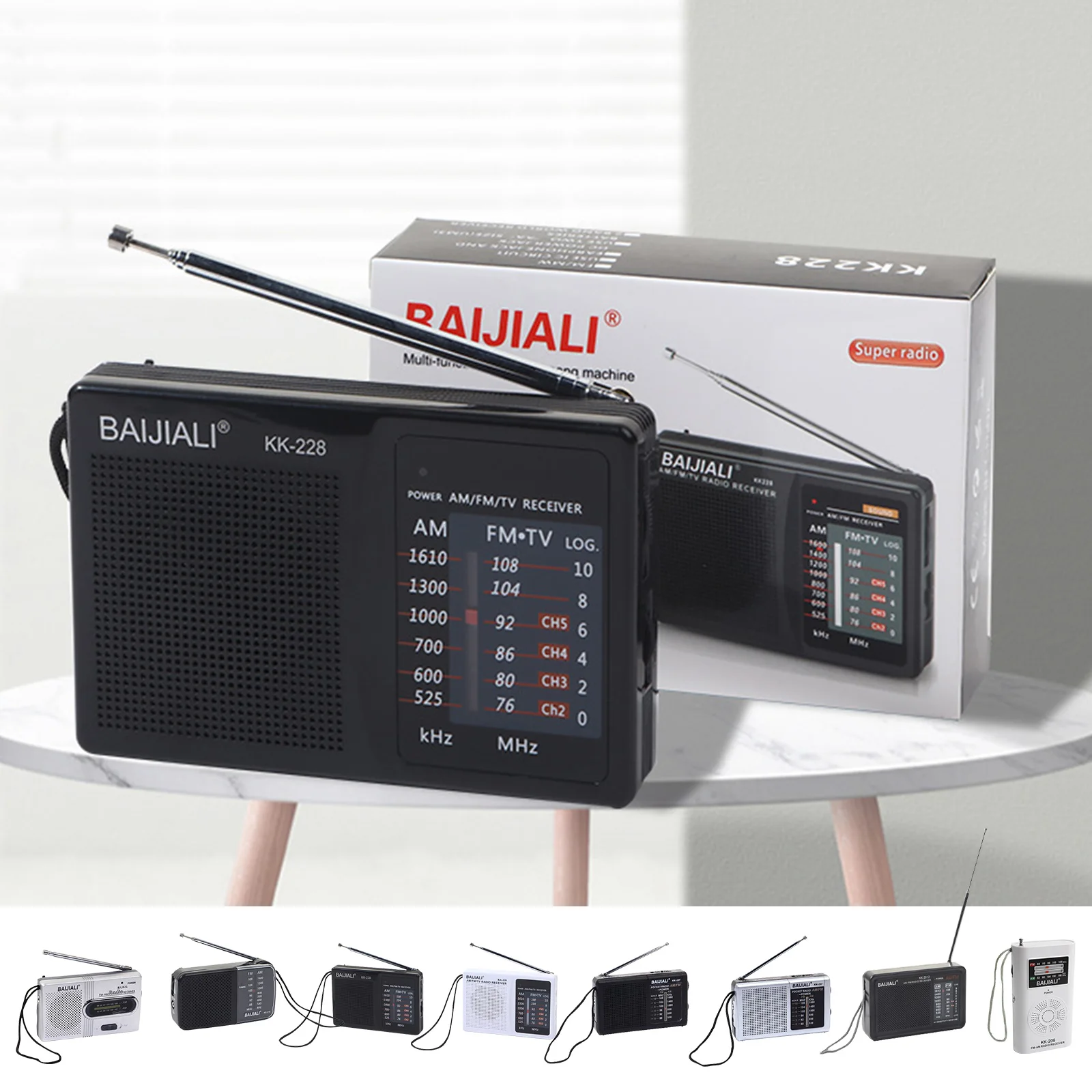 Portable-Retro-Emergency-Pocket-Radio-Telescopic-Antenna-Full-Band ...