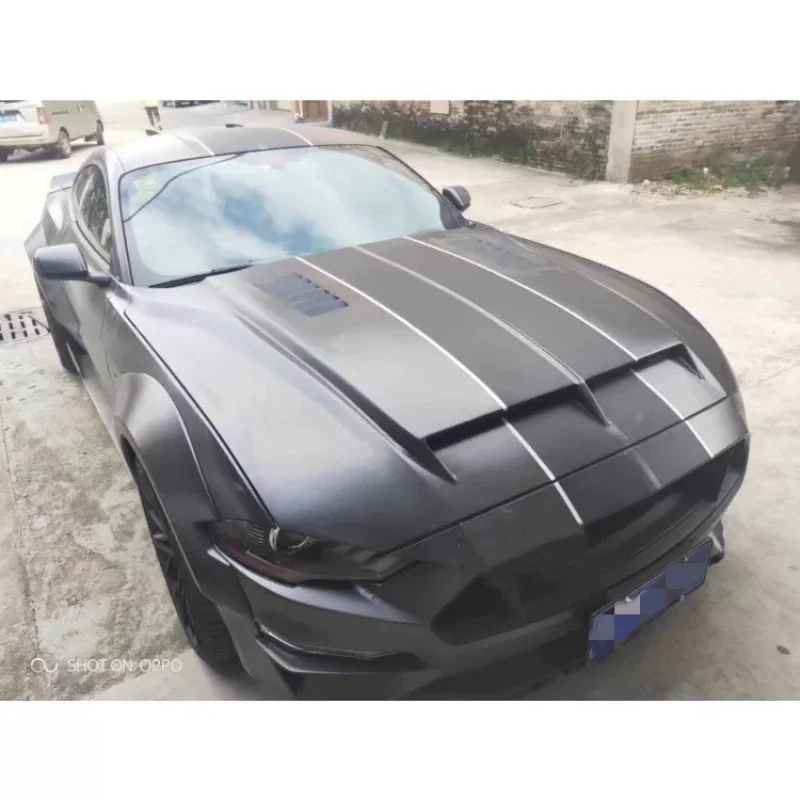 resin Carbon Fiber Engine Cover for Ford Mustang 2018-2020 modified ...