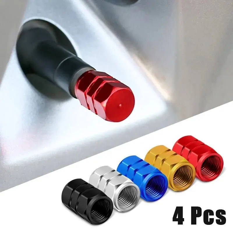 4-Pcs-Car-Tire-Valve-Cover-Aluminum-Alloy-Car-Wheel-Tire-Valve-Caps-For ...
