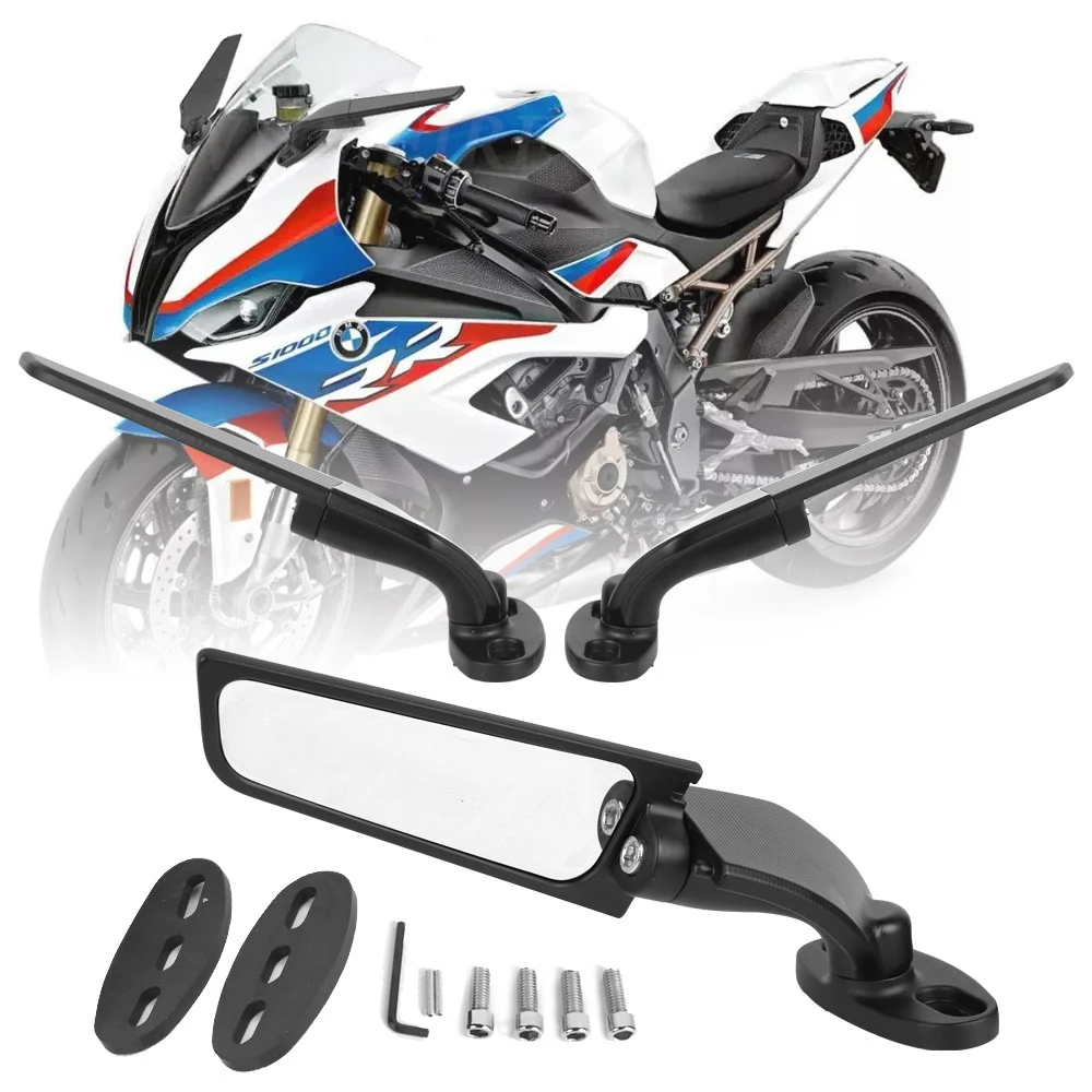 Motorcycle Mirror Modified Wind Wing Adjustable Rotating Rearview ...