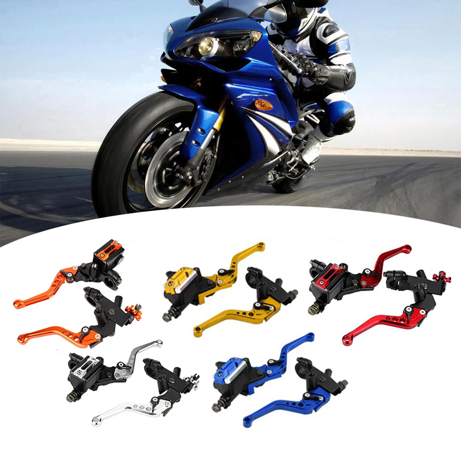 Universal Master Cylinder Levers 1 Pair 7/8"(22mm) Universal Motorcycle ...