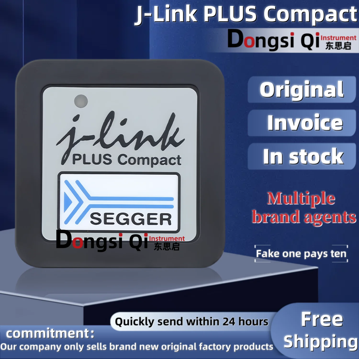 1PCS//LOT Dongsi Qi SEGGER J-Link PLUS Compact 8.19.28 Programmer emulator 100% Original stock ...