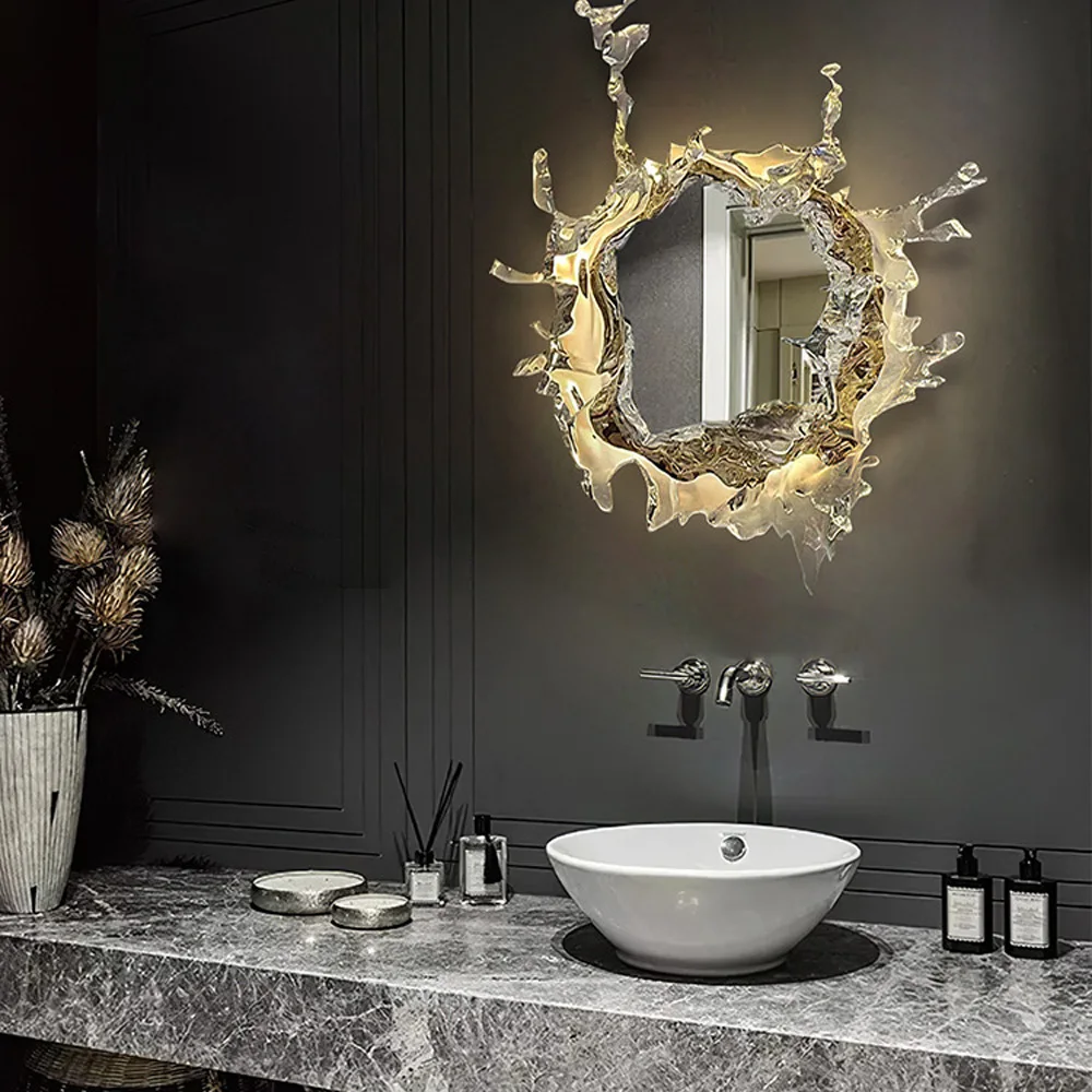 Water-Drop-Mirror-Wall-Lamp-LED-Porch-Decoration-Dream-Bedroom-Bathroom ...