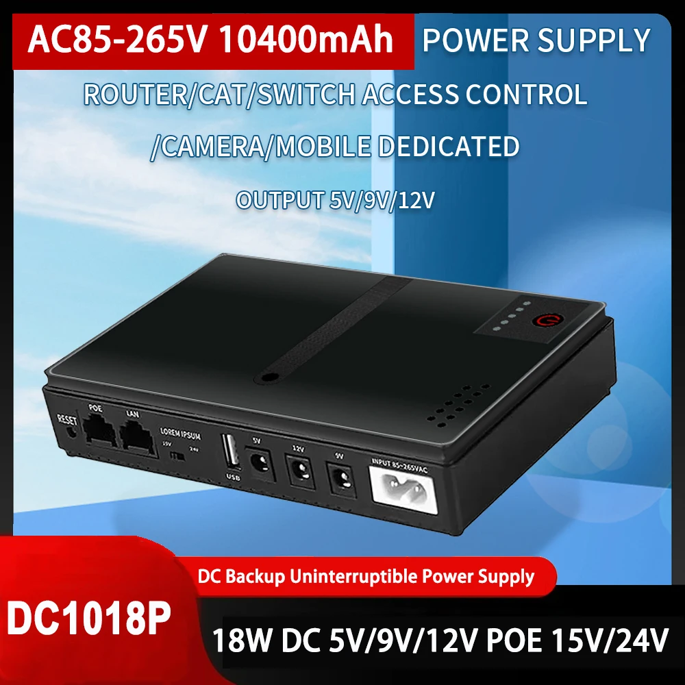AC85-265V-DC1018P-Router-5V9V12V-Optical-Cat-Monitor-Backup ...
