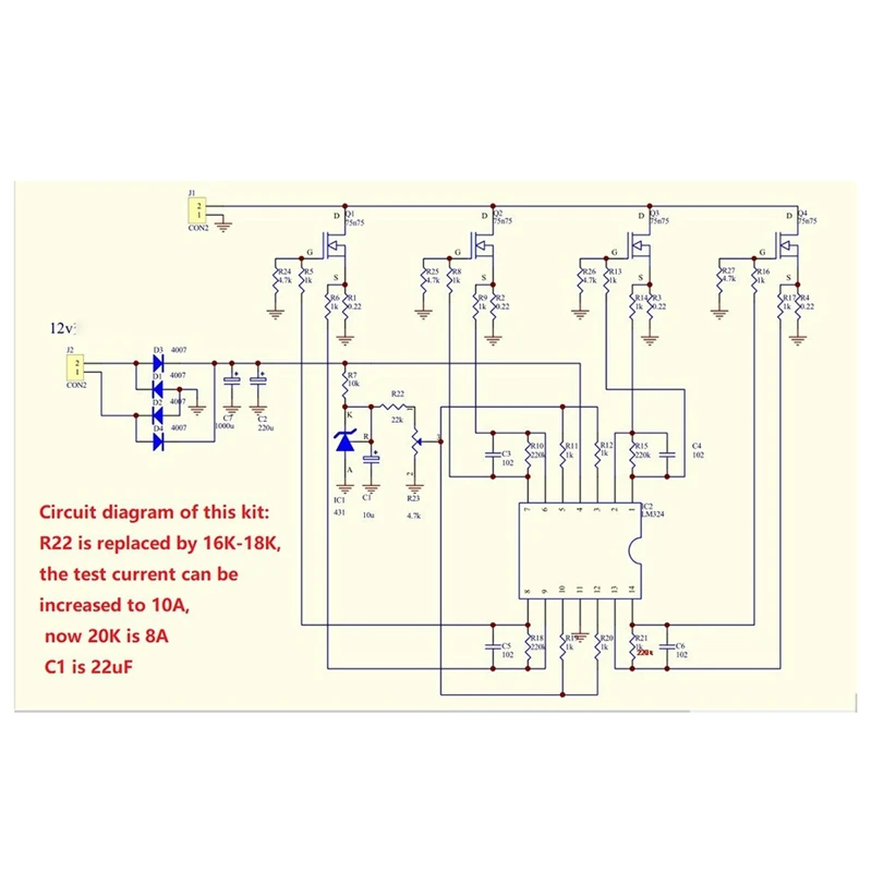 A46T DIY Kits 150W 10A Battery Capacity Tester Adjustable Constant ...