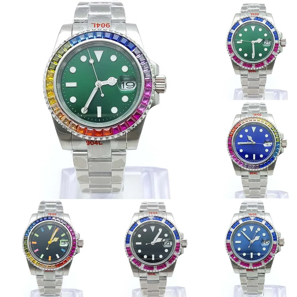 40MM-Luxury-Diamond-Watch-Ring-Men-s-Watch-Mechanical-NH35-Movement ...