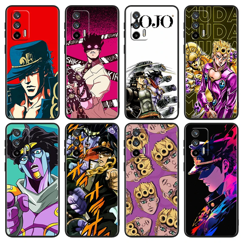 JOJO Bizarre Adventure Anime Black Silicone Phone Case for Realme 8 5G ...