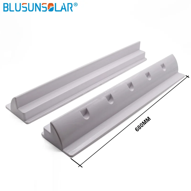 1 Set 680mm UV Resistant ABS Solar Panel Spoiler Bracket Long Side ...