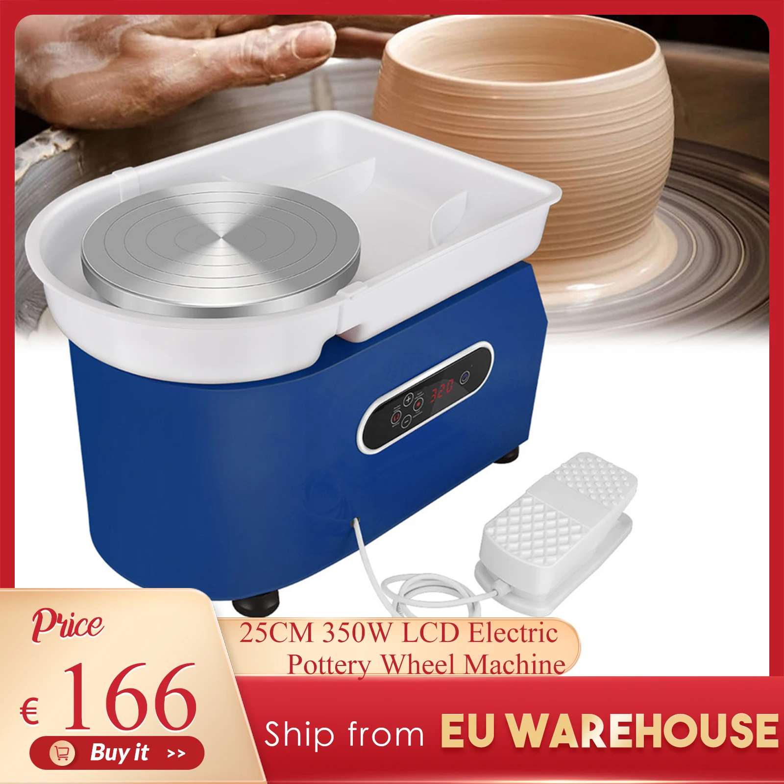 Electric-Pottery-Wheel-with-LCD-Display-25CM-350W-Pottery-Wheel-Ceramic ...