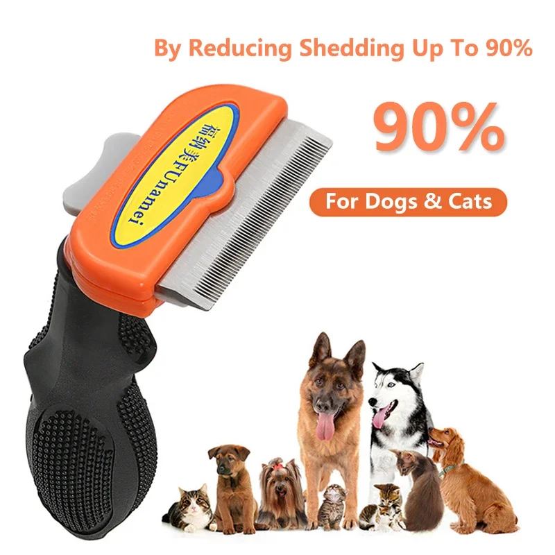 Dog-Hair-Comb-Pet-Hair-Removal-Brush-Dog-Grooming-Comb-Cat-Hair-Massage ...