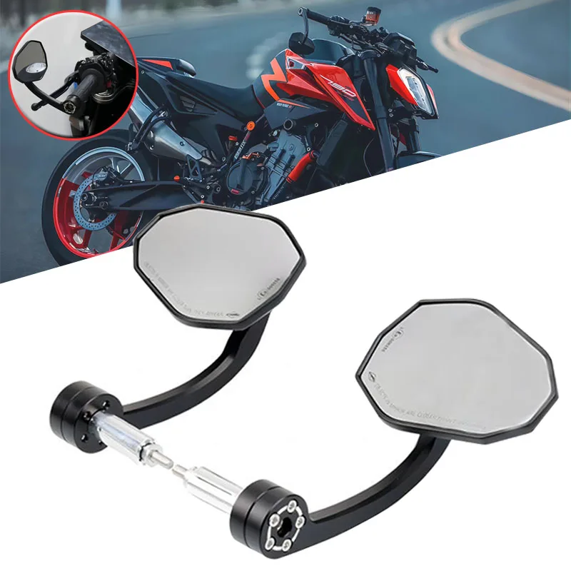 Motorcycle-Rear-View-Mirrors-7-8-22MM-Handle-Bar-End-Mirrors-For-HONDA ...