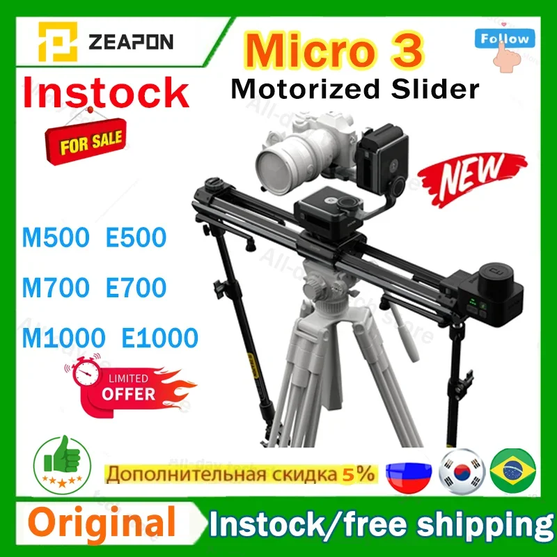 Zeapon-Micro-3-E500-E700-E1000-M500-700-1000-Motorized-Slider-DSLR ...