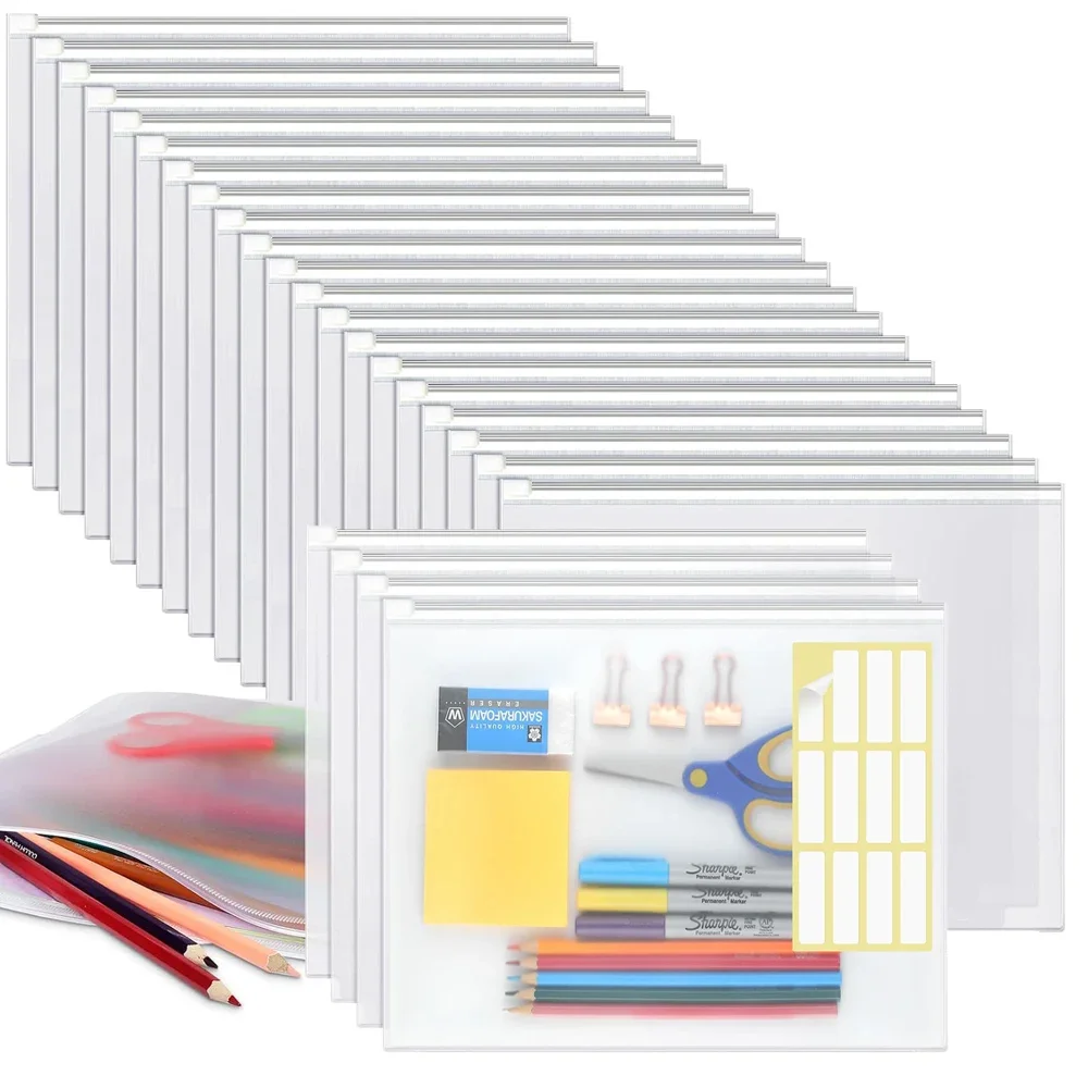 10pcs-A4-A5-File-Document-Stationery-Organizer-Pouch-Folders-Zipper ...