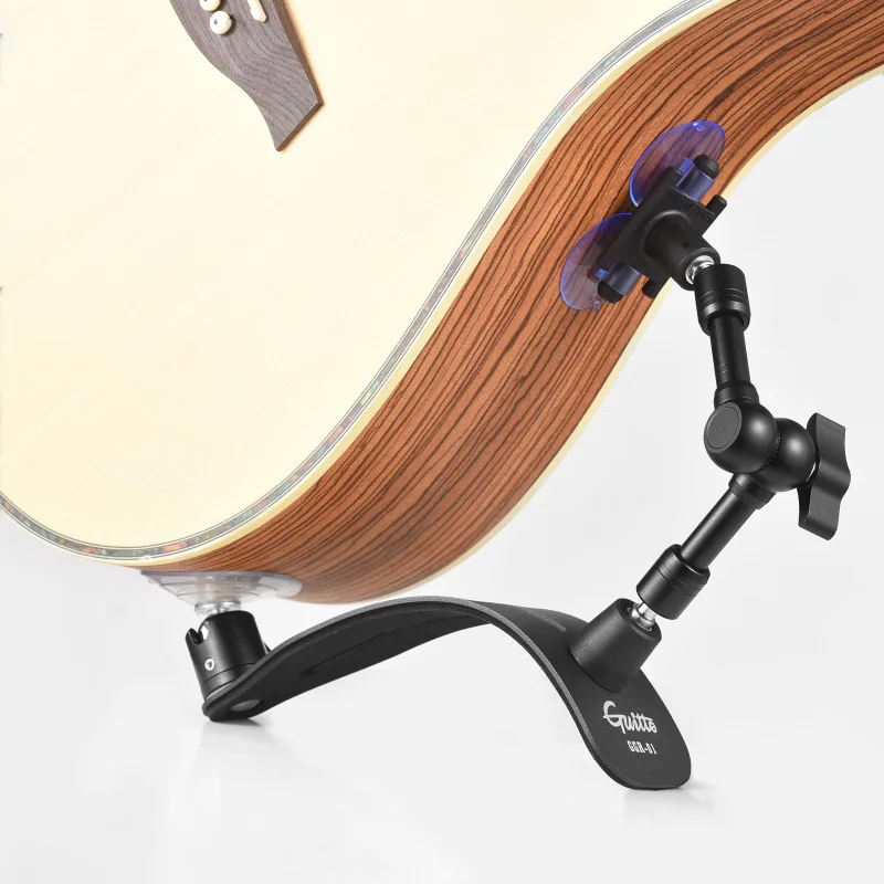 Guitar-Support-Rest-Leg-Bracket-Suction-Cup-Mount-Aluminum-Professional ...