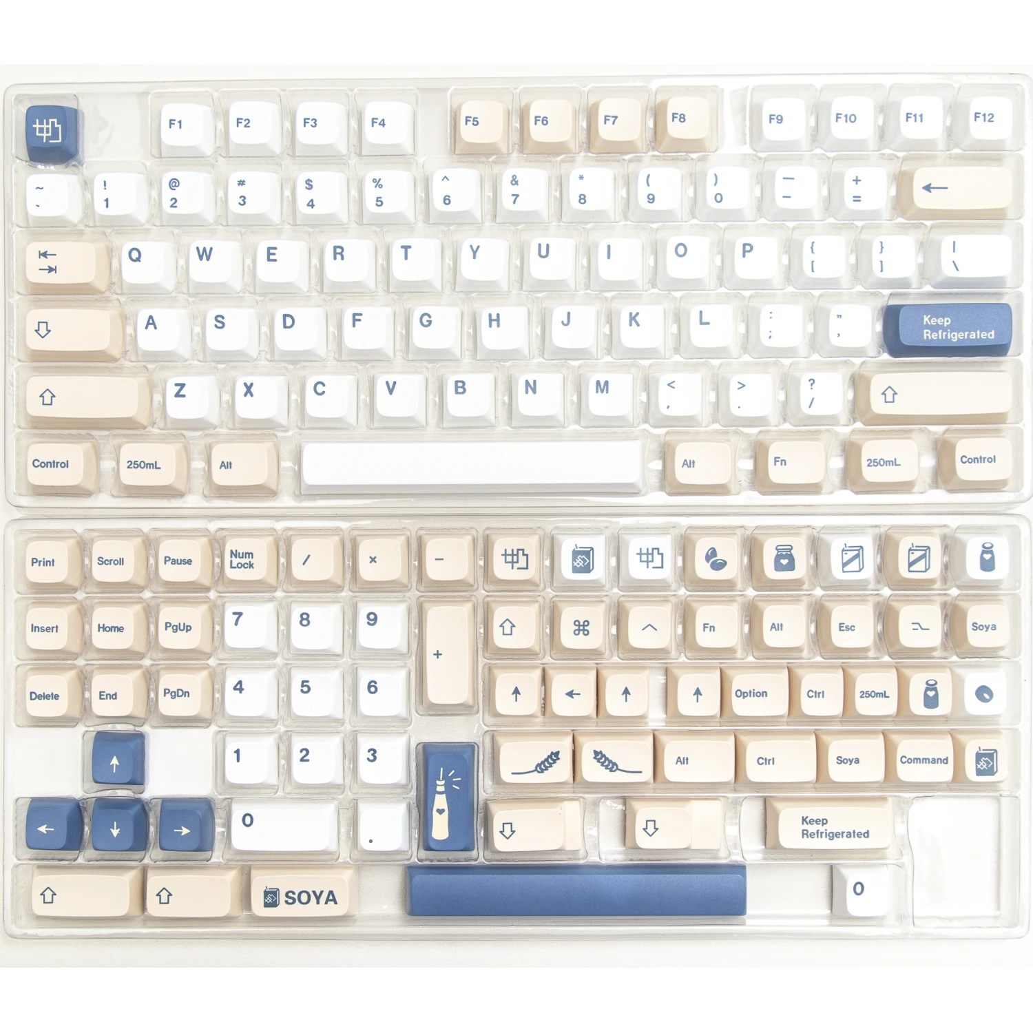 144 Keys Soy Milk GMK XDA Keycaps For Cherry MX Switch Mechanical ...