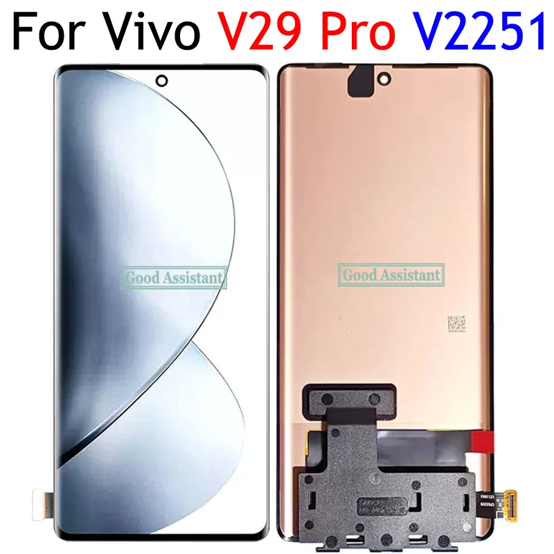 6.78 Inch AMOLED Black For Vivo V29 Pro V29Pro V2251 LCD Display Touch ...