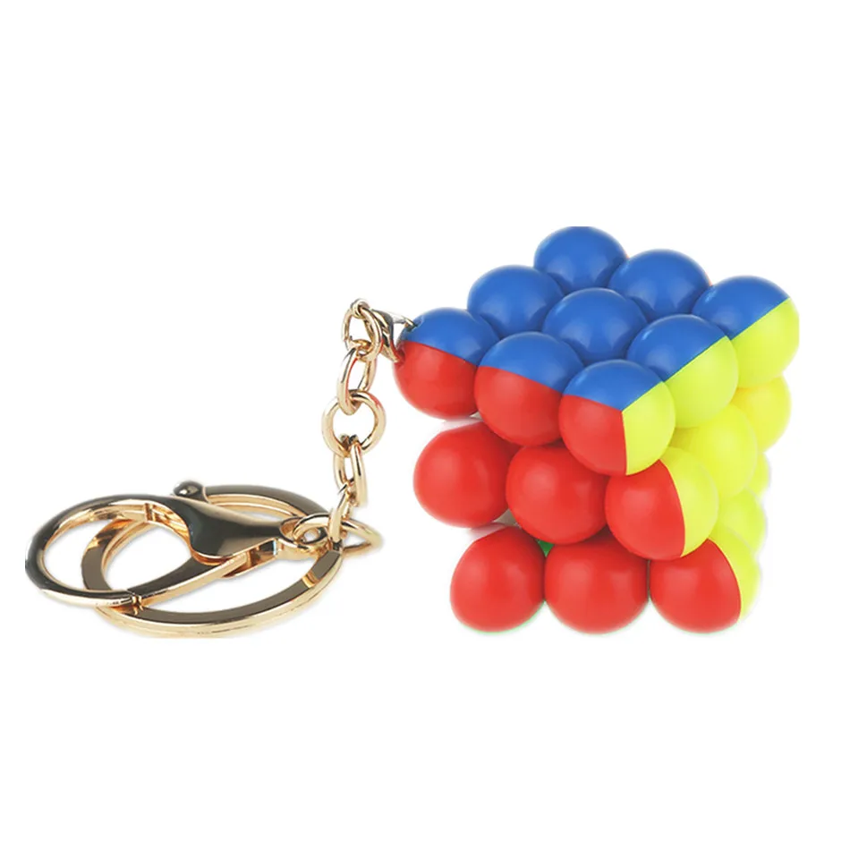 YongJun-3-5CM-Mini-Ball-3x3x3-Magic-Cube-KeyChain-Professional ...