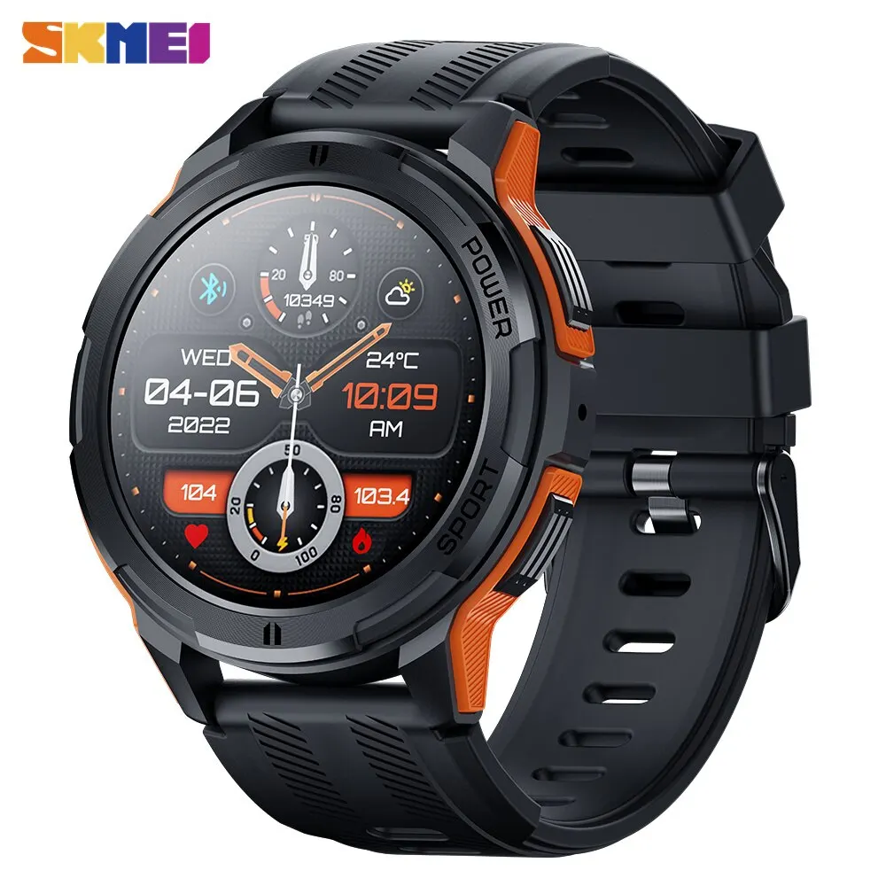 Skmei-Smartwatch-Amoled-1-43-1atm-imperme-vel-ped-metro-monitor-de-freq ...