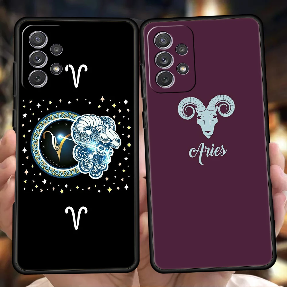 Constellation Virgo Aries Phone Case for Samsung Galaxy A55 A35 A15 A14 ...