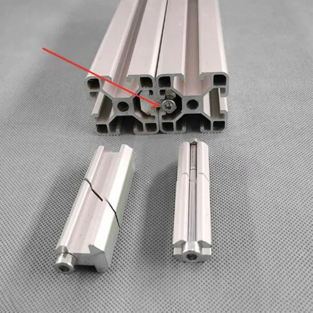 European-Standard-Aluminum-Profile-One-Line-Connector-Parallel-Clamping ...