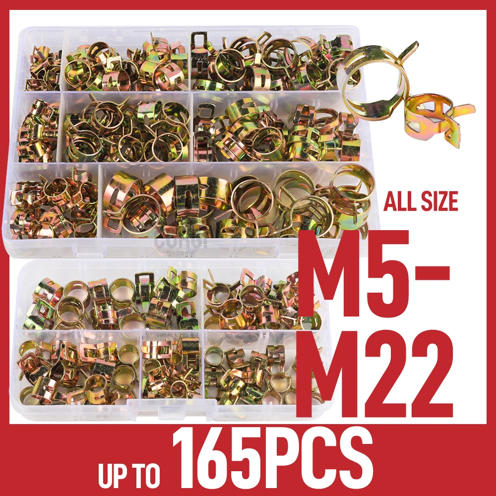 5-22-mm-Spring-Hose-Clamp-Assortment-Kit-60-165-P-Fuel-Silicone-Vacuum ...