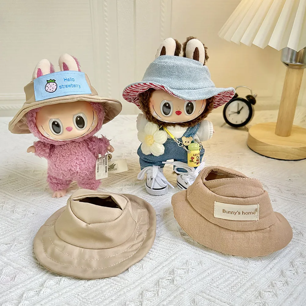 17cm Labubu Doll Hat for Dollhouse Miniature Color Match Hat Kawaii ...