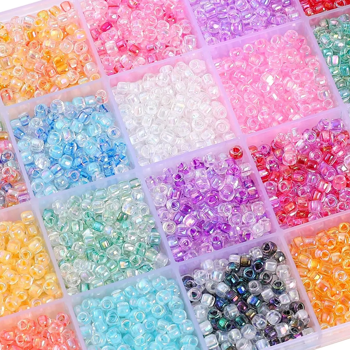 About-840pcs-Premium-4mm-Fantasy-Dyed-Core-Triangle-Beads-Glass-Seed ...