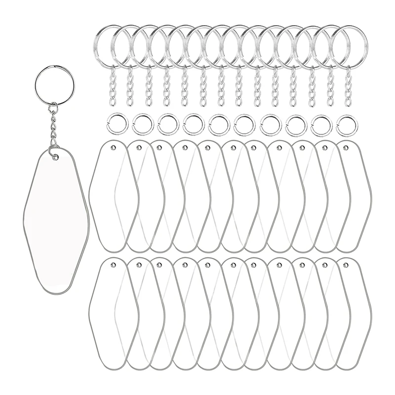30-Sets-Acrylic-Blank-Key-Tag-Kit-Including-30-Motel-Hotel-Shape ...