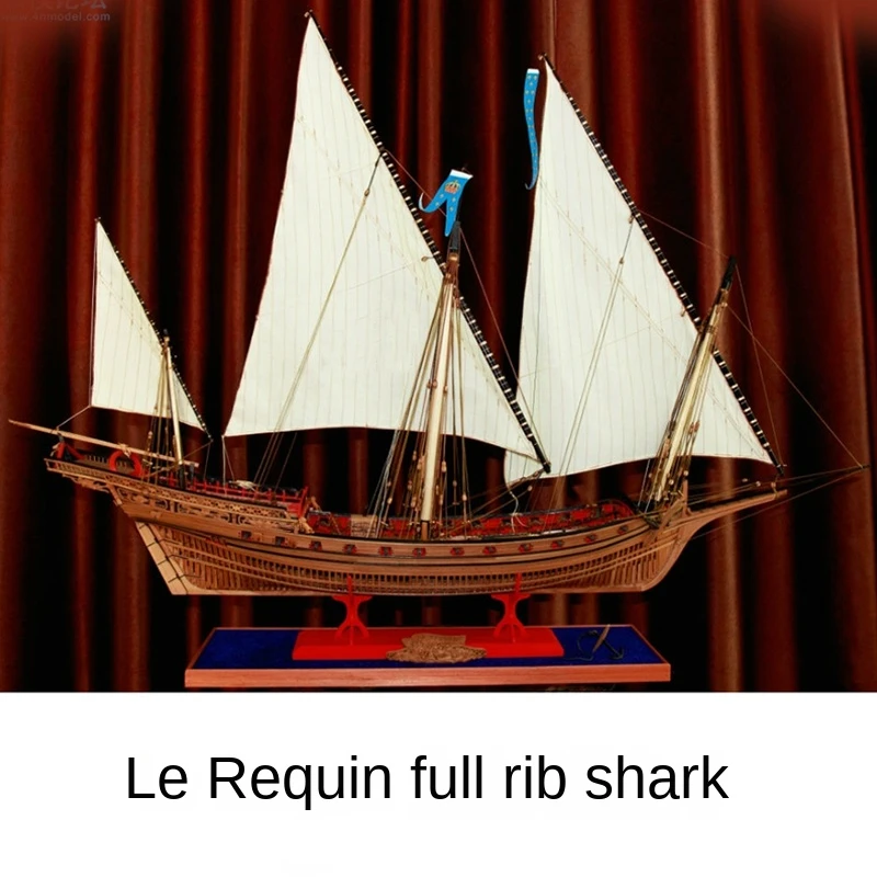 1-48-Le-Requin-Model-Kit-DIY-Wooden-Sailboat-Assembly-Kit-Model ...