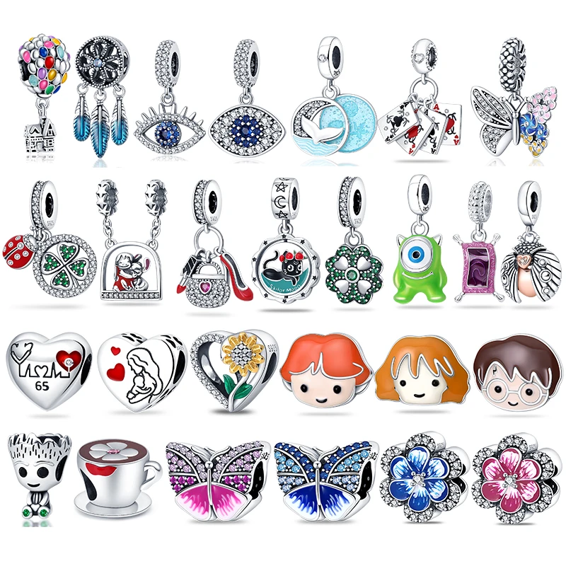 2022-plata-charms-of-ley-925-Silver-Fits-Original-Pandora-Women ...