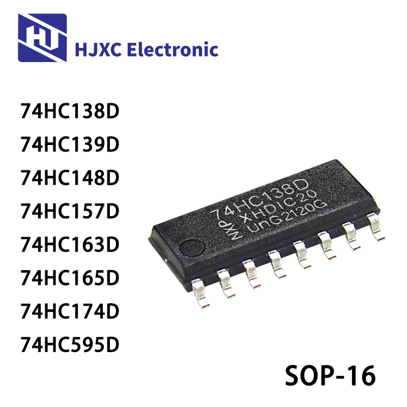 10Pcs-New-74HC138D-74HC139D-74HC148D-74HC157D-74HC163D-74HC165D-74HC174D-74HC595D-C-8BIT-SHIFT ...