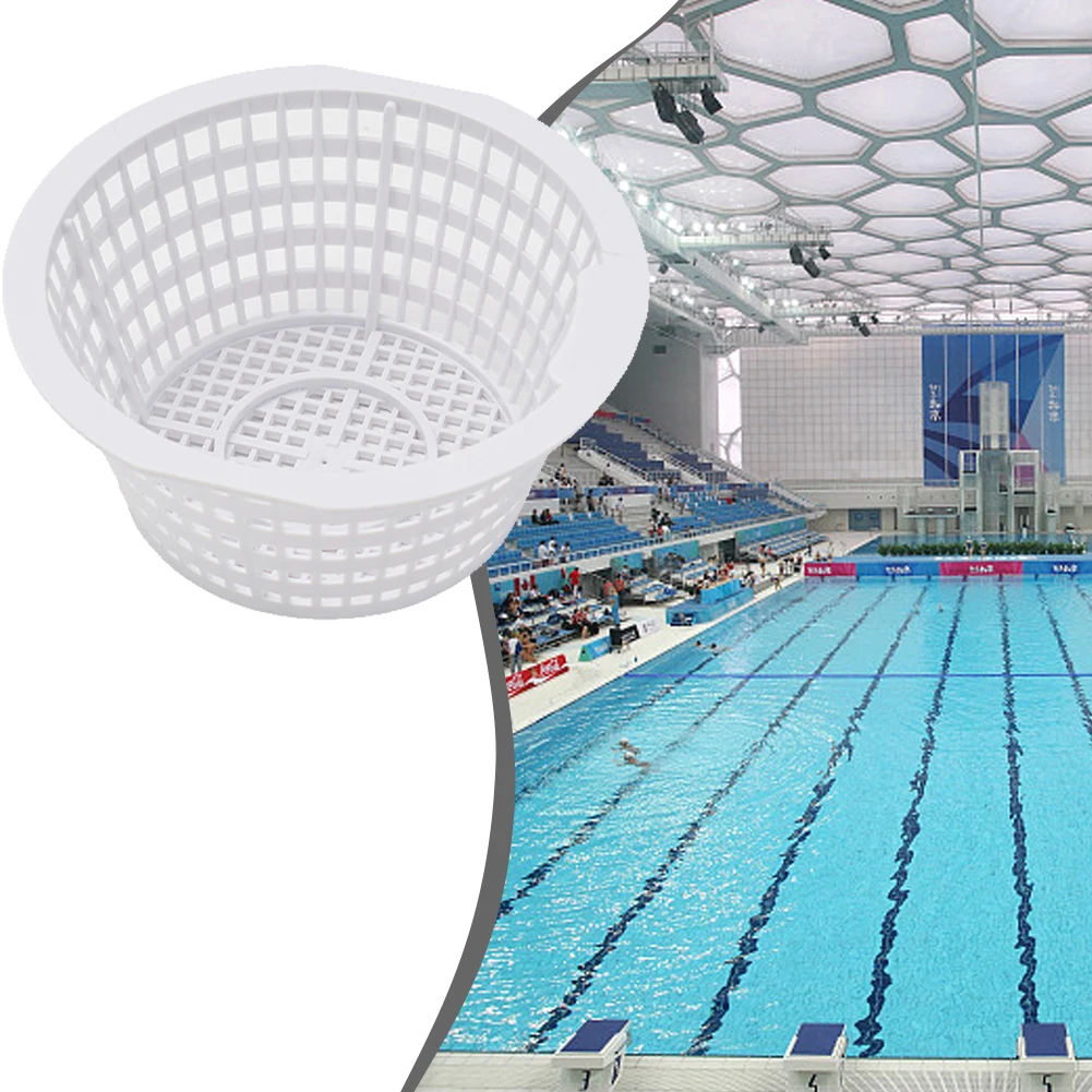 Pool-Filter-Basket-Pool-Skimmer-Basket-Practical-Round-Strainer-Basket ...