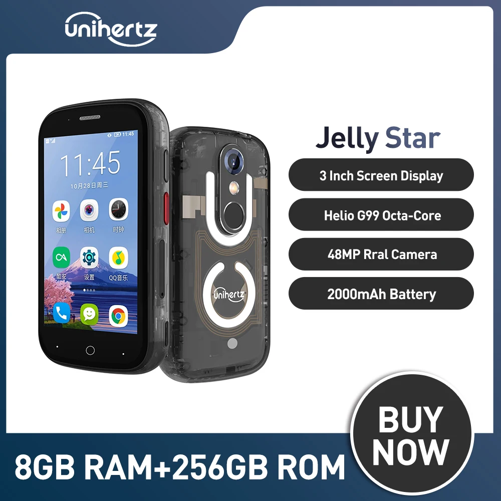 Unihertz-Jelly-Star-Android-13-Mini-Smartphone-8GB-256GB-luz-LED-desbloqueado-celulares ...