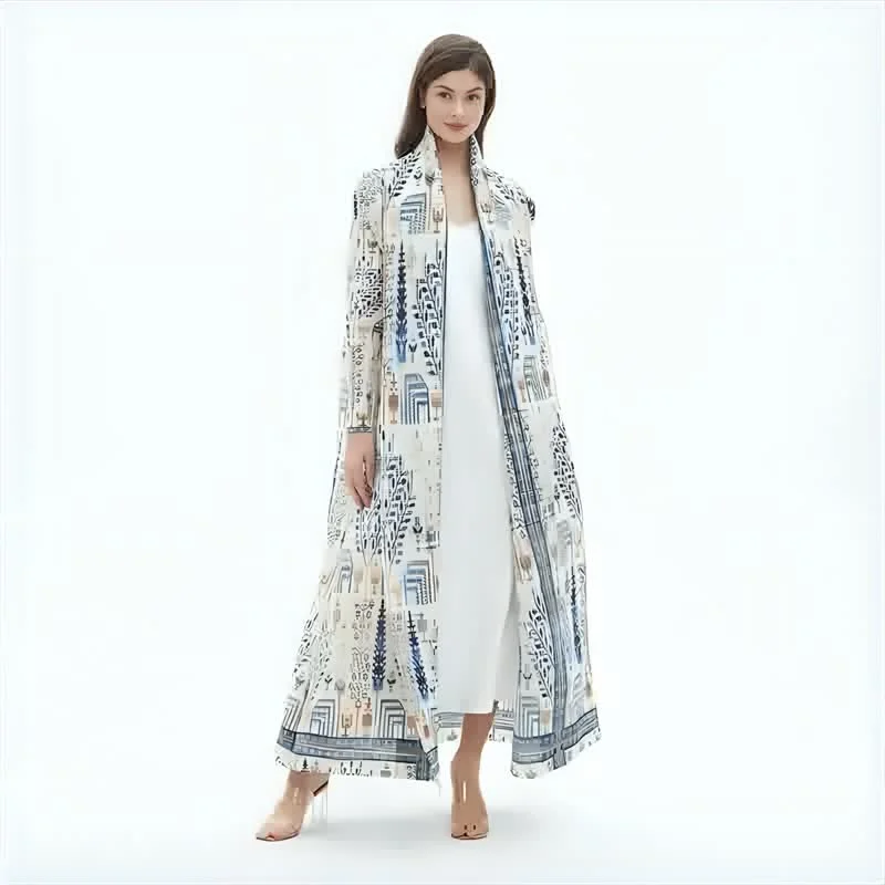 Miyake-Pleated-Foldable-Collar-Long-Sleeved-Cardigan-Dress-for-Women-s ...