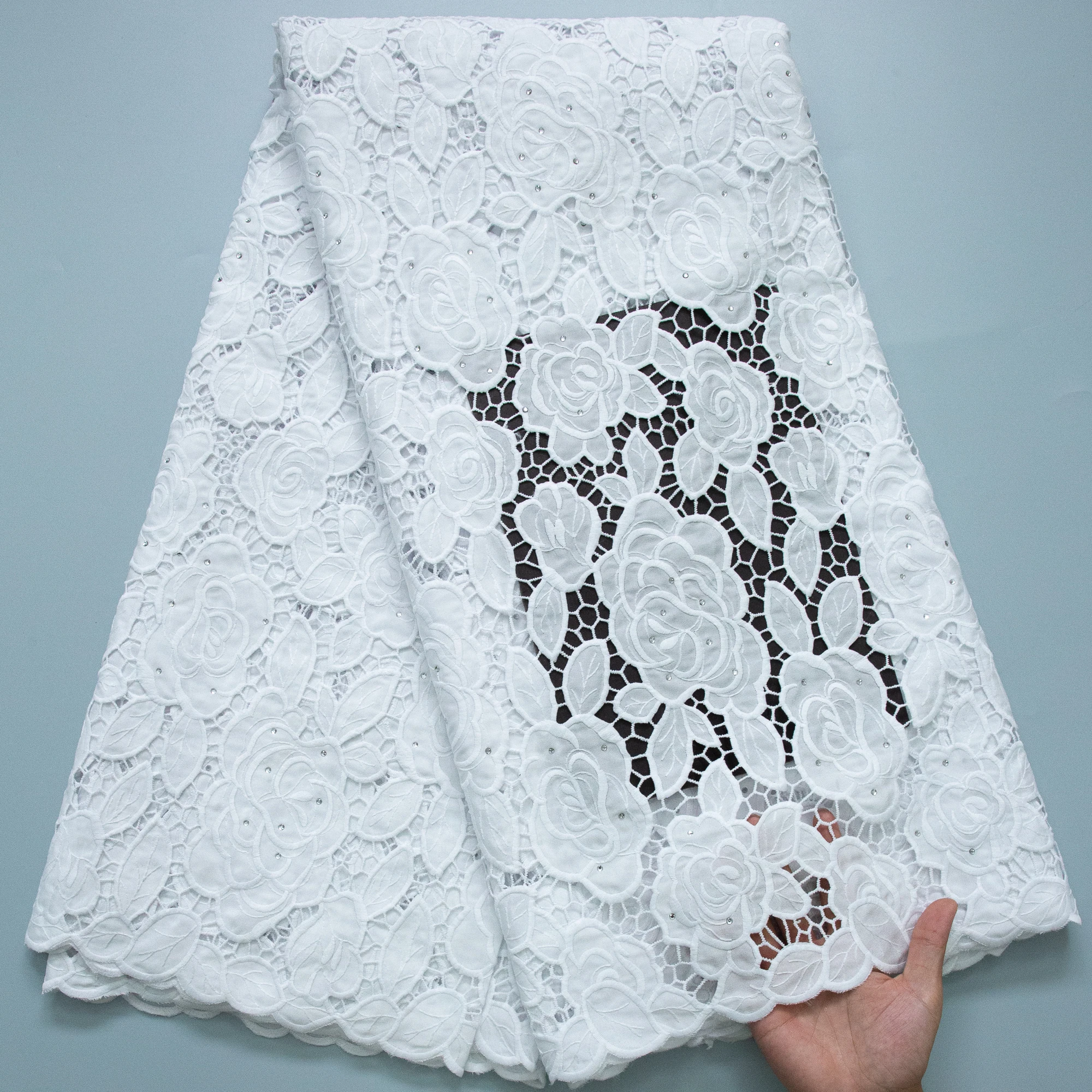 SJD-LACE-Swiss-Cotton-Embroidery-Lace-Fabric-with-Crystal-2024-High ...