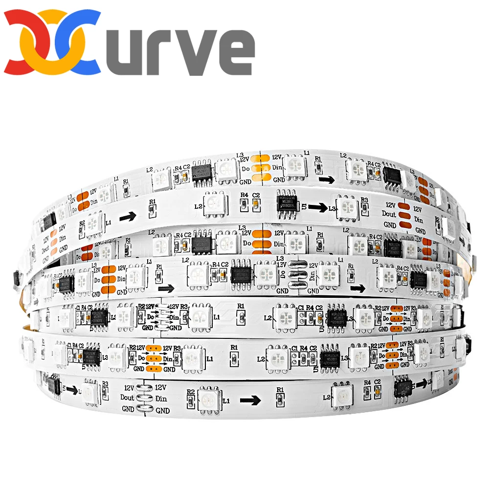 Ic Control | Ws2811 5m | Led Strip - 5m Ws2811 Led Strip 30/48/60/96 ...
