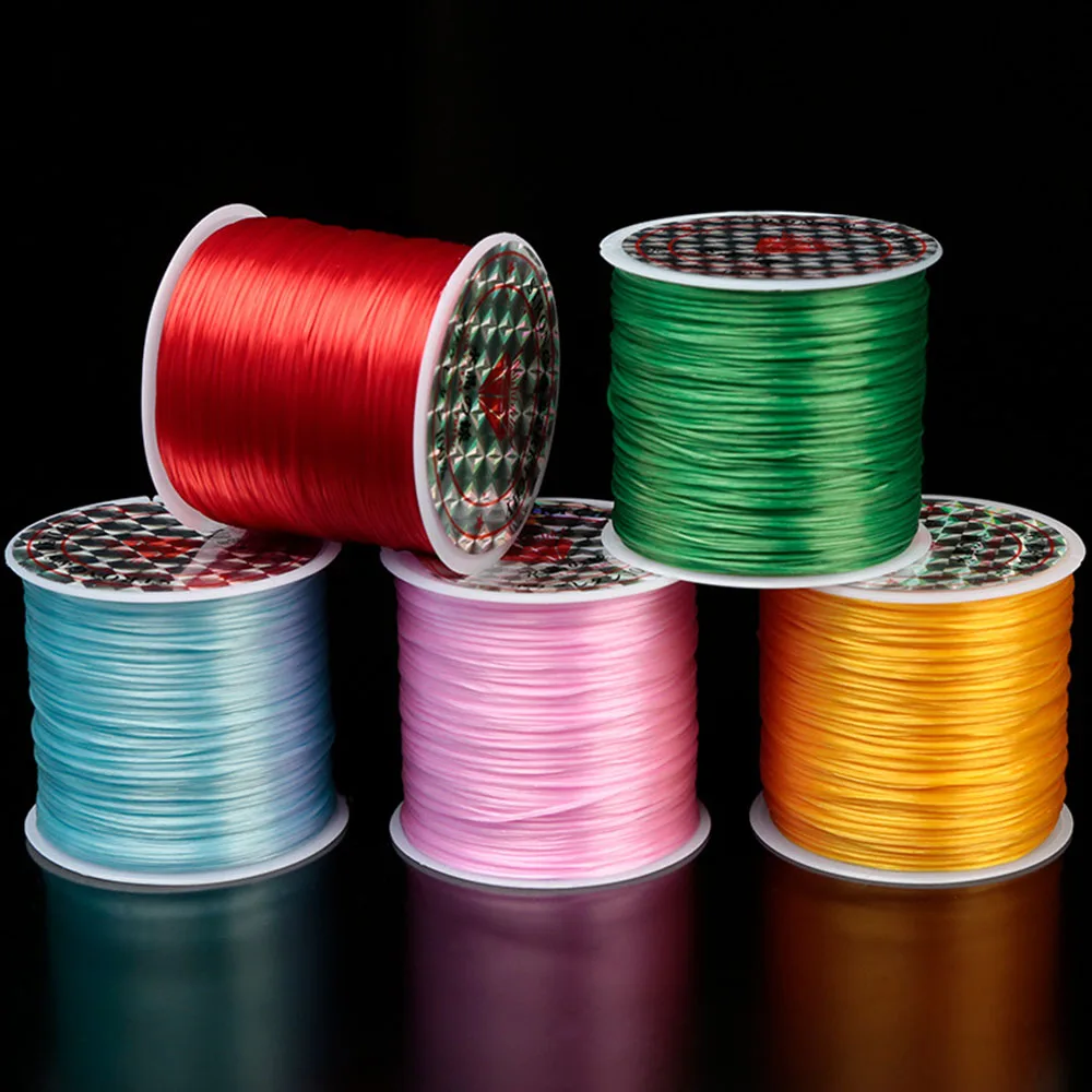 60M-roll-0-8mm-Tassels-Beading-String-DIY-Nylon-Thread-Cord-Elastic ...