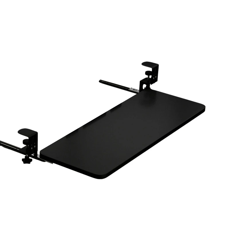 Punch-Free-Keyboard-Bracket-Slide-Out-Under-Desk-Tray-Desktop-Clip ...