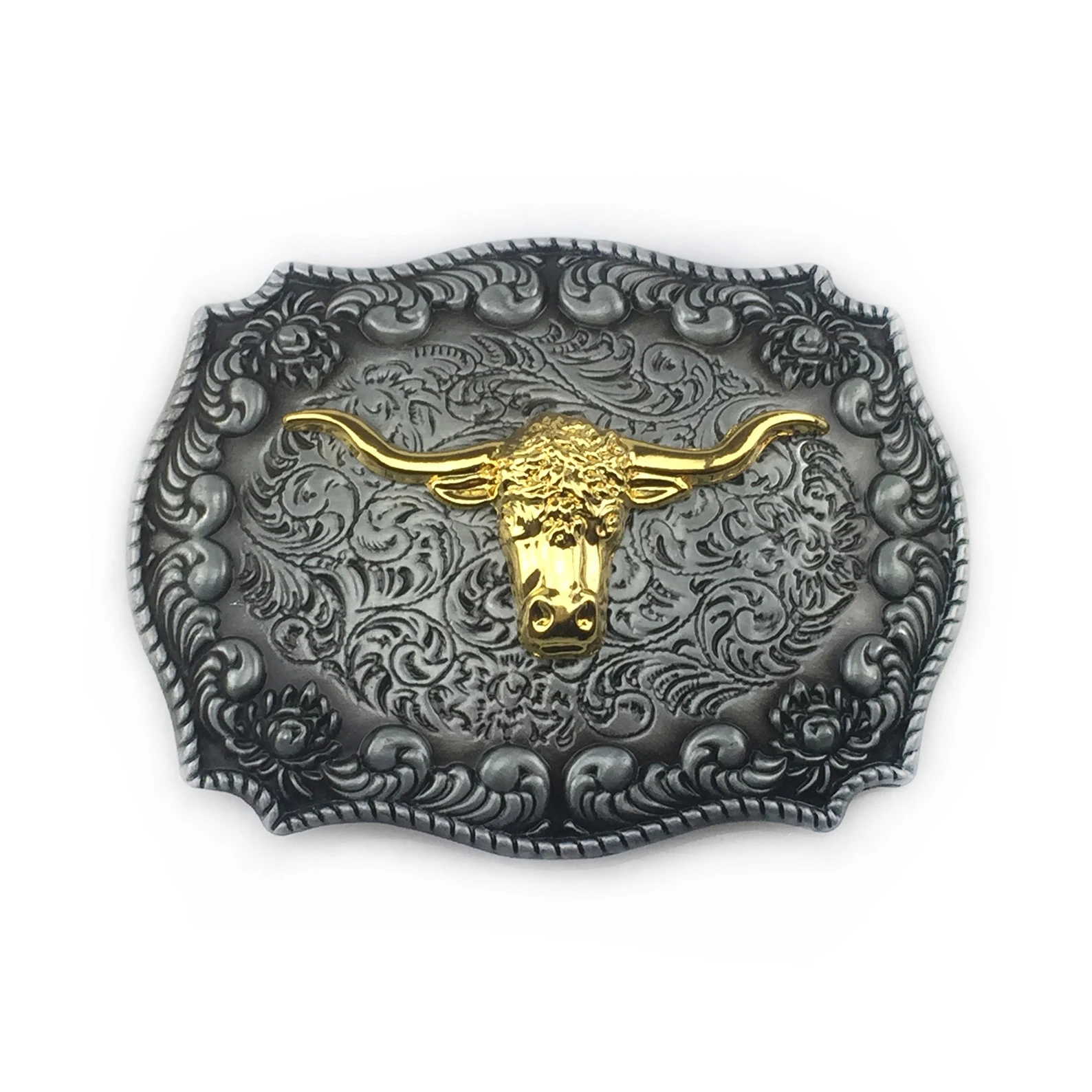 WesBuck-Brand-Bull-Head-Metal-Vintage-Belt-Buckle-Handmade-Homemade ...