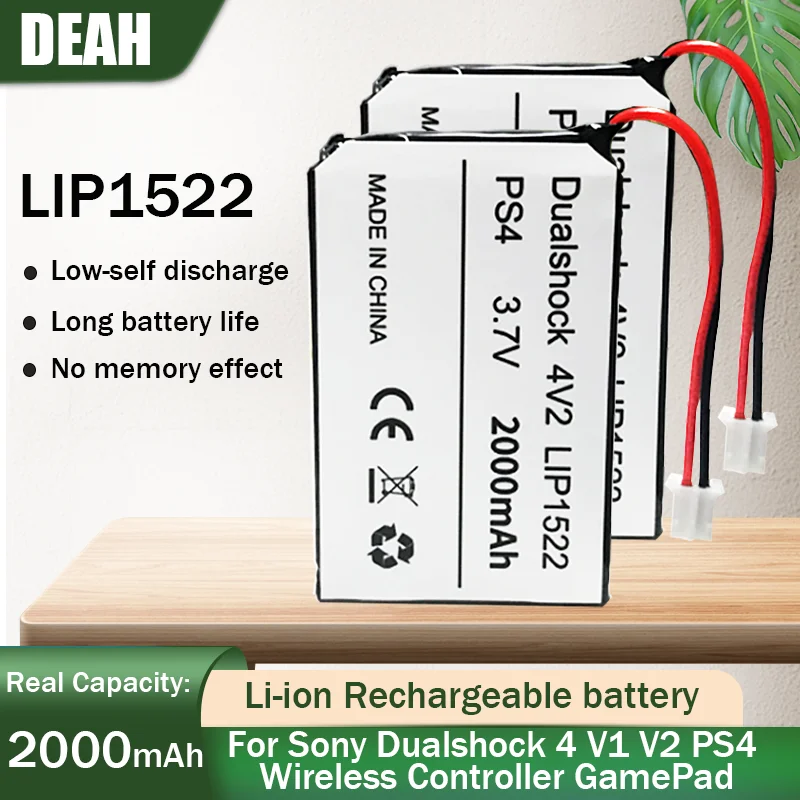 3-7V-2000mAh-Rechargeable-Lithium-Batteries-LIP1522-For-SONY-Dualshock ...