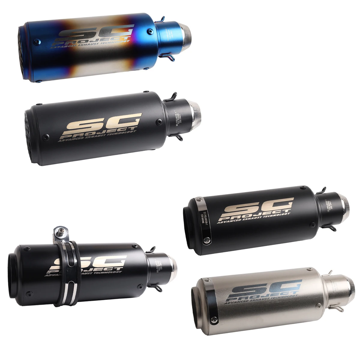 1pc 51MM caliber round mouth stainless steel motorcycle exhaust pipe is ...