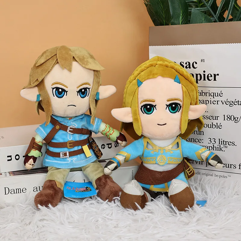 The Legend Of Zelda Link Princess Zelda Breath Of the Wild Doll Toys ...