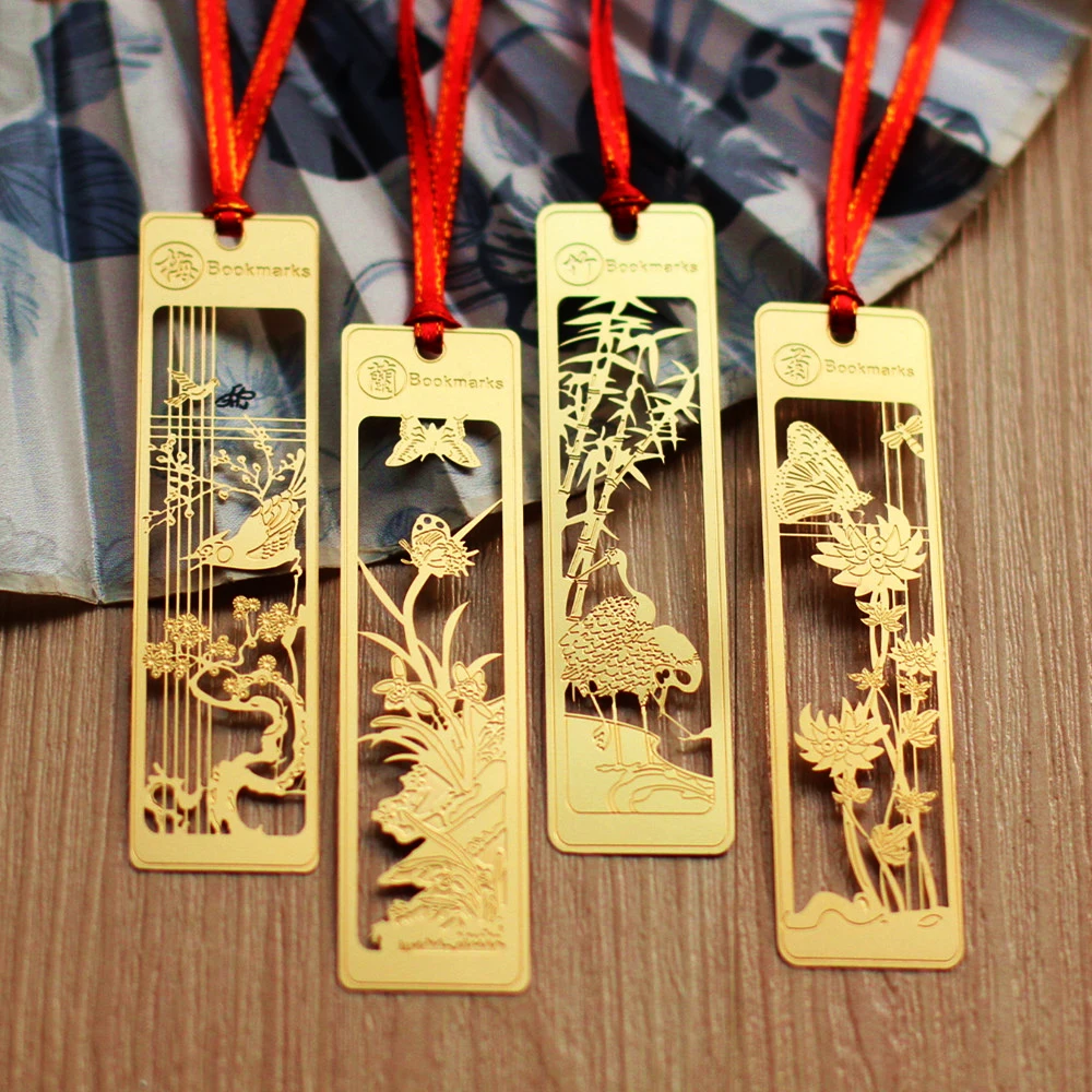 Metal-Bookmark-Creativity-Chinese-Ancient-Style-Brass-Plated-Hollow-Out ...
