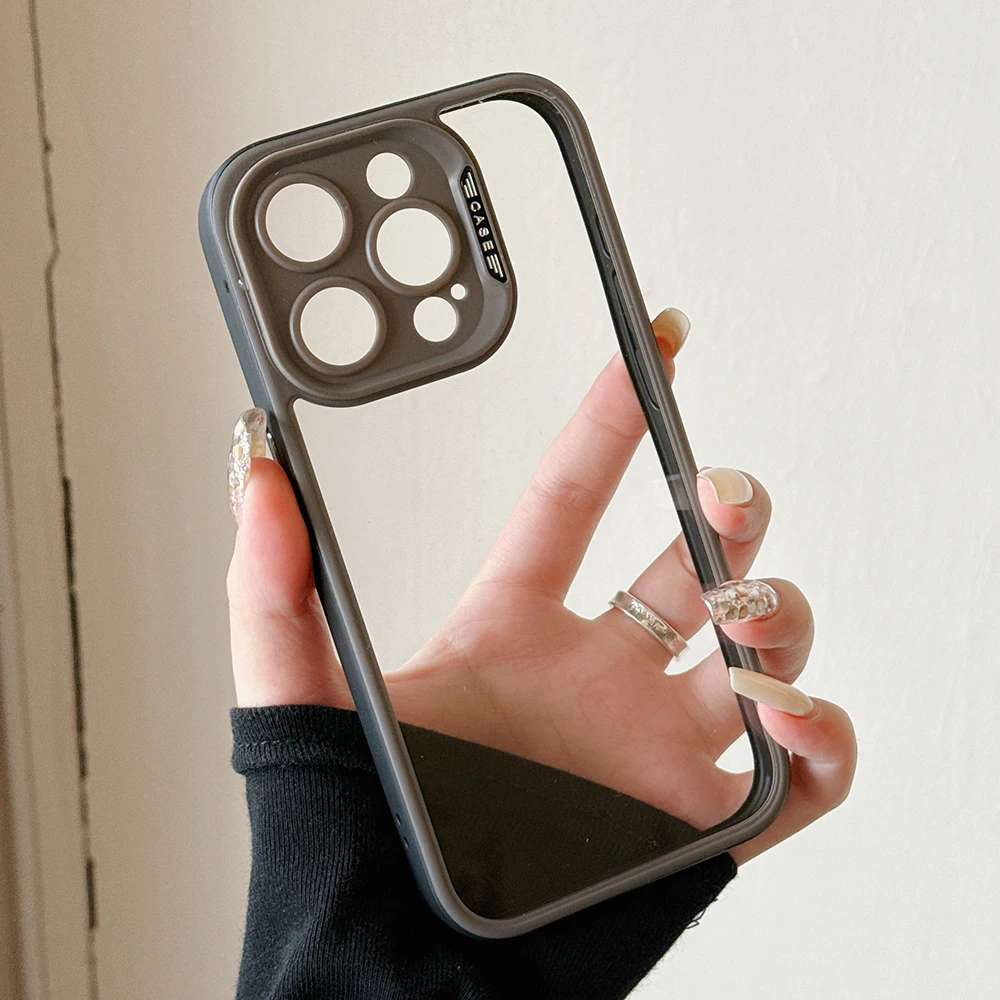 Titanium-gray-metal-button-armor-phone-case-for-iPhone-15-14-13-12-Pro ...